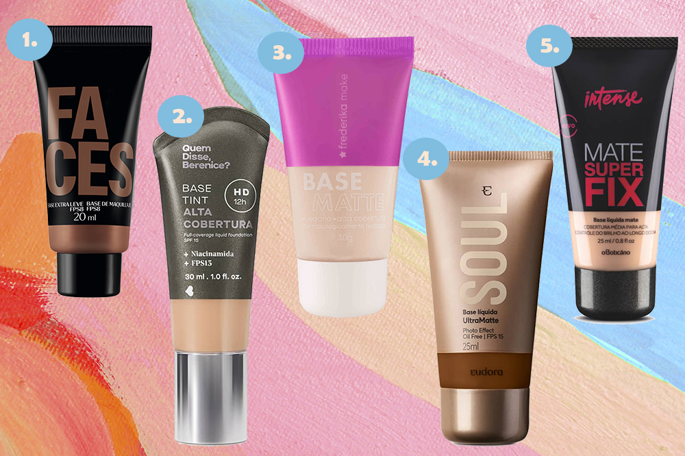 20 bases com efeito matte que prometem uma textura sequinha e natural ...