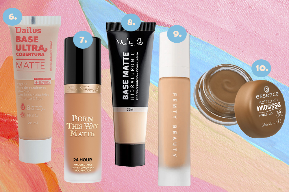 20 bases com efeito matte que prometem uma textura sequinha e natural ...