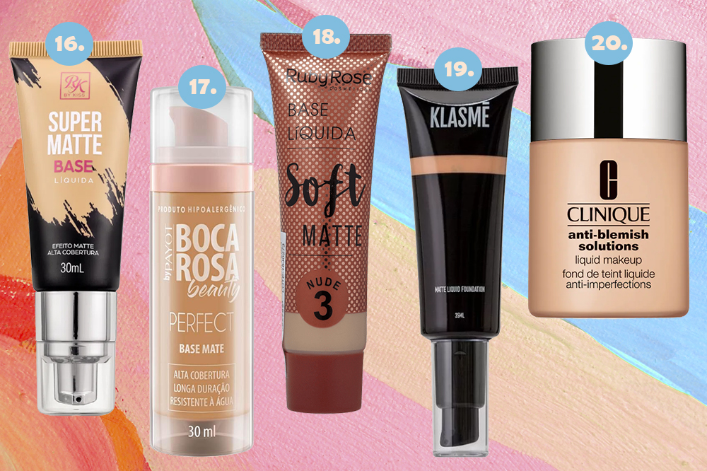 20 bases com efeito matte que prometem uma textura sequinha e natural ...